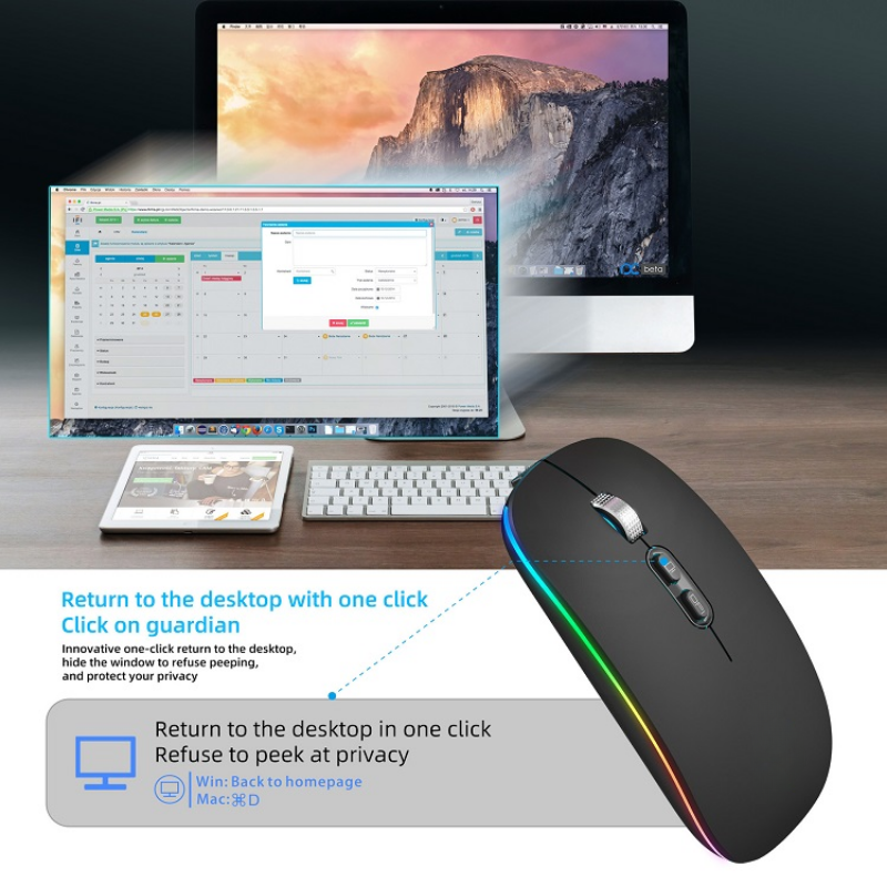 M103 High End Ultra-thin Type C Mouse 2.4Ghz Optic... – Vicedeal