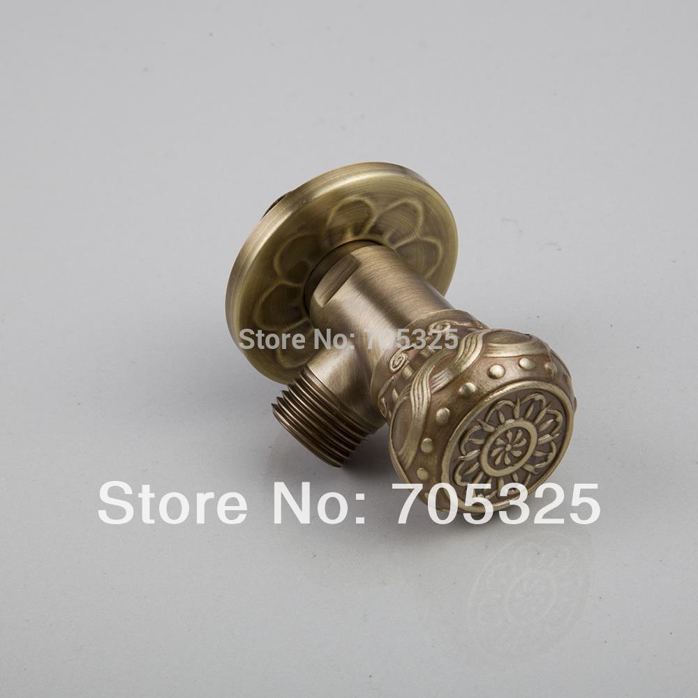 Antique Brass Shower/Bathtub Bathroom Angle Stop V... – Grandado