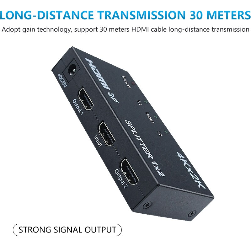 Hdmi Splitter 1 Split 2 Screen 4K Hd 3D Projector ... – Vicedeal