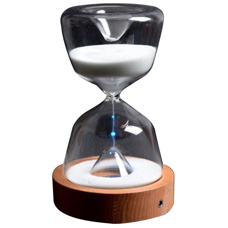 Glass Hourglass Lights Timer LED Sand Glass Night ... – Grandado