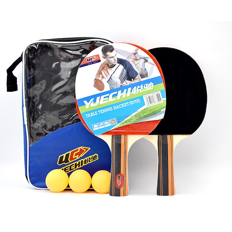 2 Pcs Carbon Fiber Table Tennis Rackets with Doubl... – Vicedeal