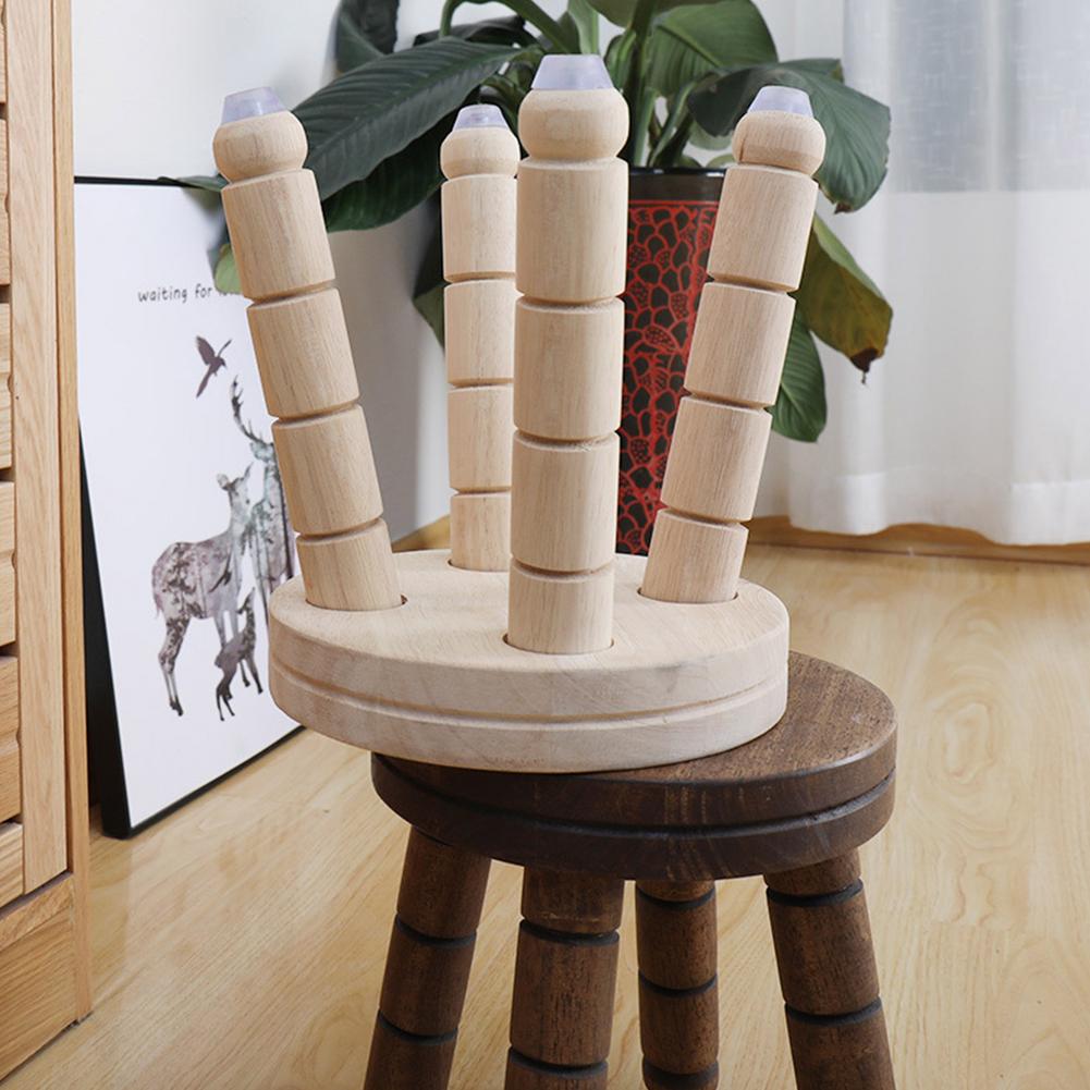 Small Wood Stool Square Modern Low Stool Family Li... – Vicedeal