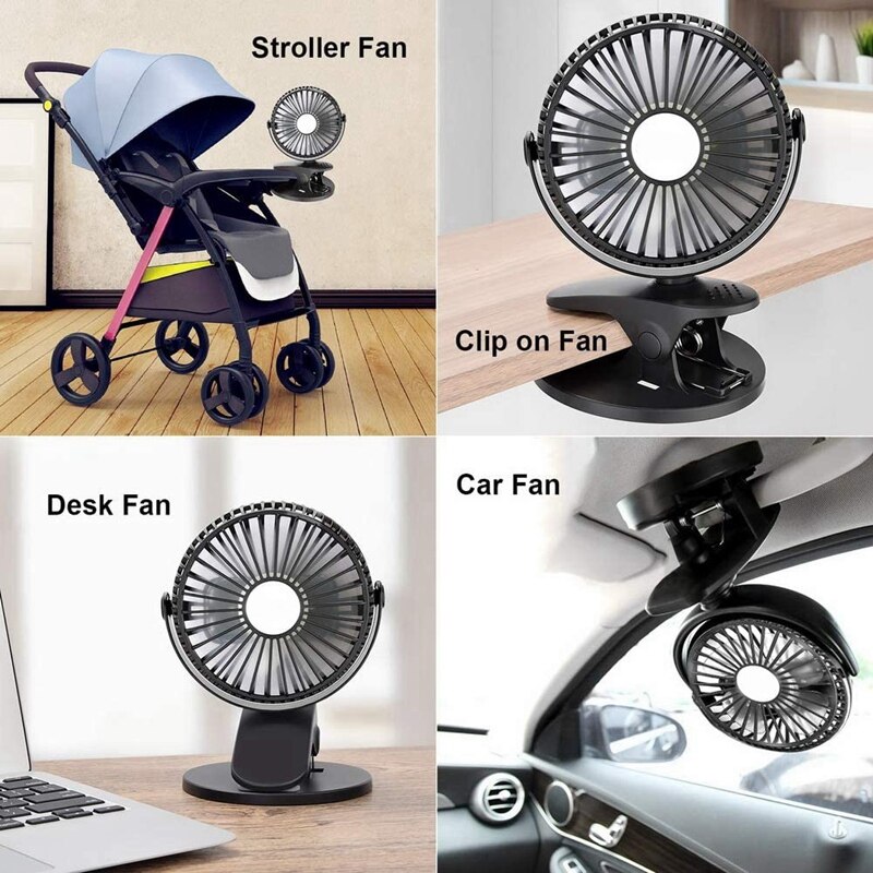 Draagbare Handheld Kleine Ventilator Clip Usb Fan ... – Grandado