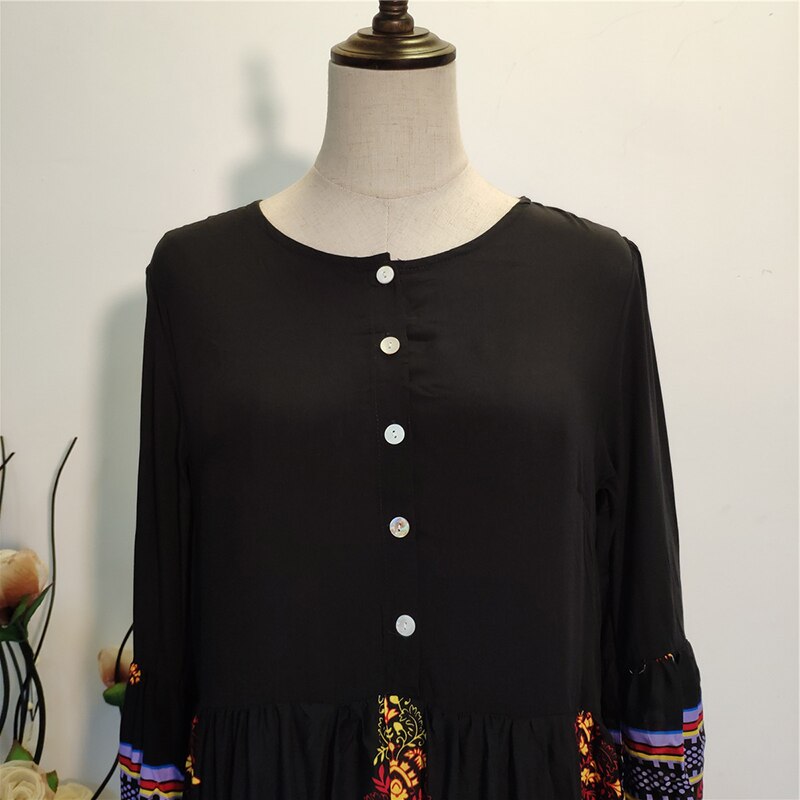 Plus Size Floral Abaya Robe Dubai Turkey Islam Ara... – Vicedeal