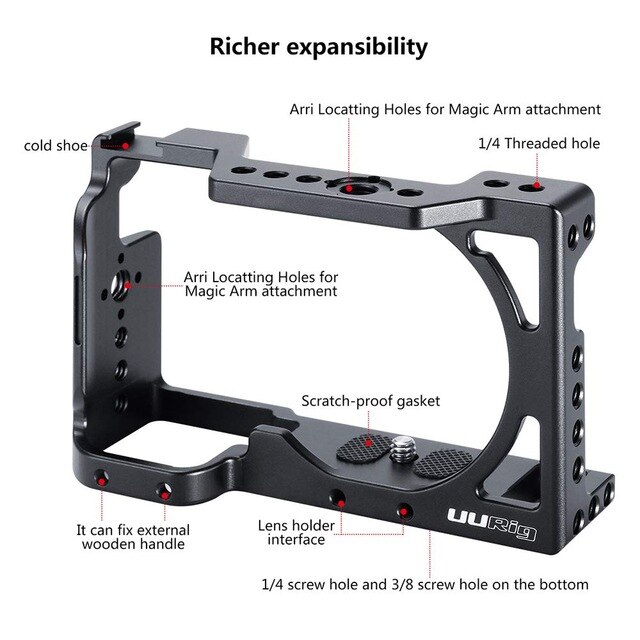 UURig C-A6400 Metal Camera Cage Rig for Sony Alpha... – Grandado