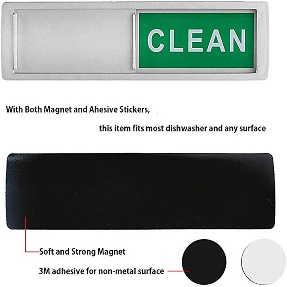 Clean Dirty Sign Dishwasher Magnet Slider Indicato... – Grandado Clean Dirty Sign Dishwasher Magnet Slider Indicato... – Grandado