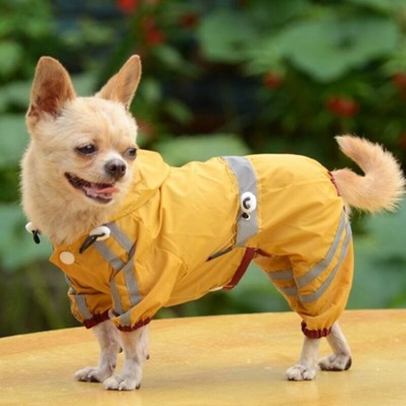 Puppy Dog raincoat waterproof jacket reflective sa... – Grandado