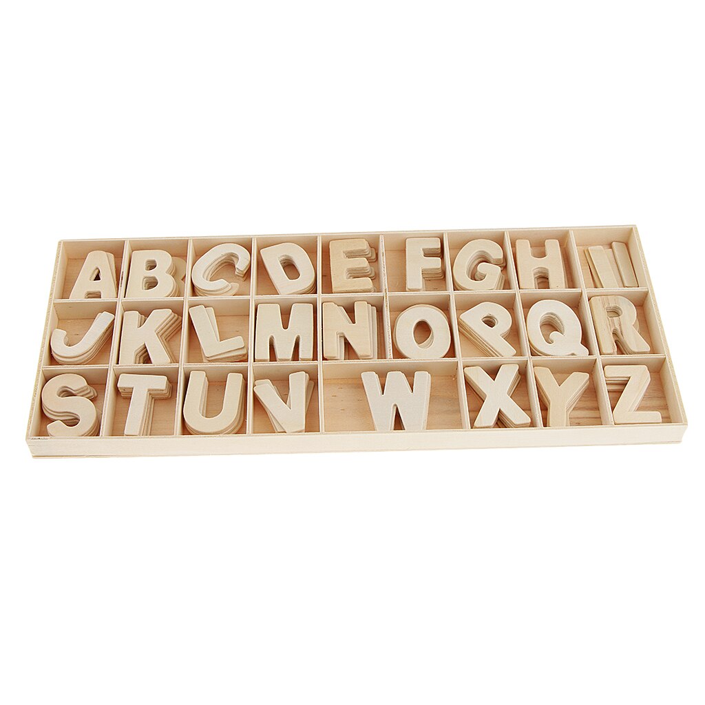 156pcs Wooden Letters Alphabet Wood Embellishment ... – Grandado