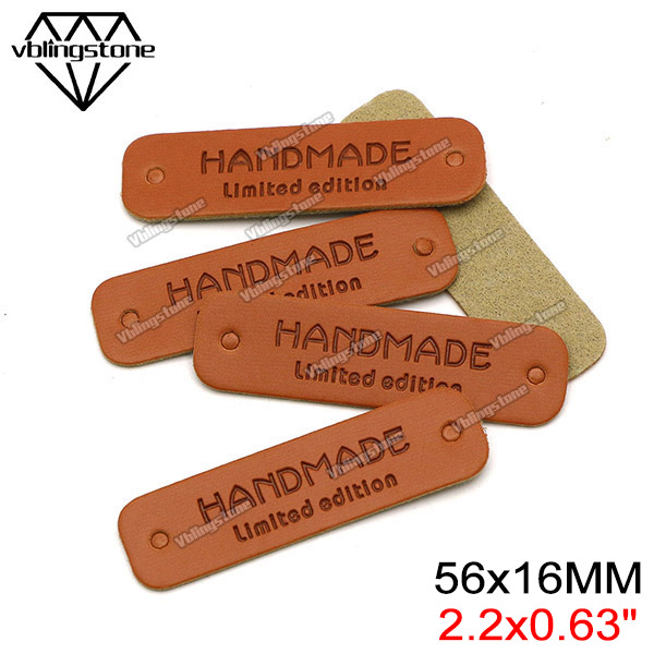 50Pcs Hand Made Limited Edition PU Leather Labels ... – Grandado