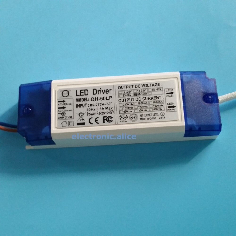 1 Pcs 18-30x3W Led Driver Voeding 600mA Voor 30 Pc... – Vicedeal