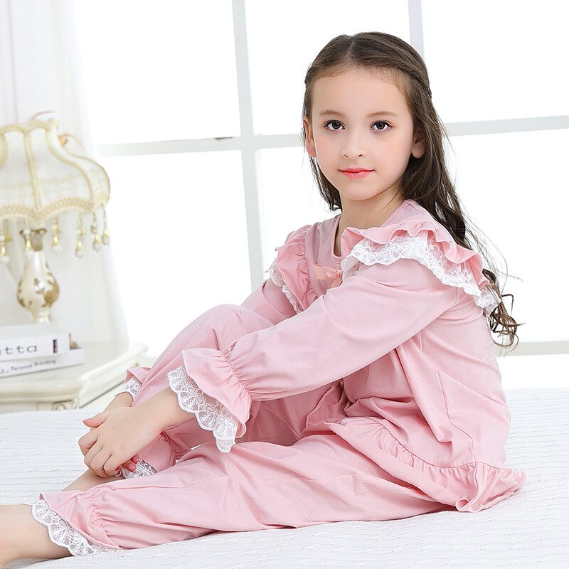 Autumn Girl Pajama Set Kids Home Cloth Girls Pyjam... – Grandado