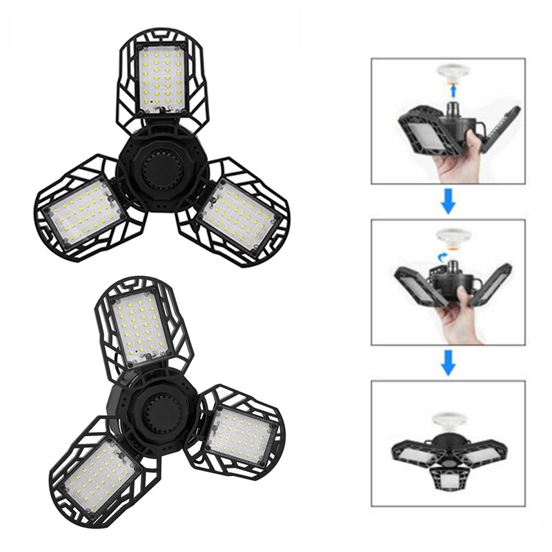 LED Garage Lights 80W Deformable Garage Ceiling Li... – Vicedeal