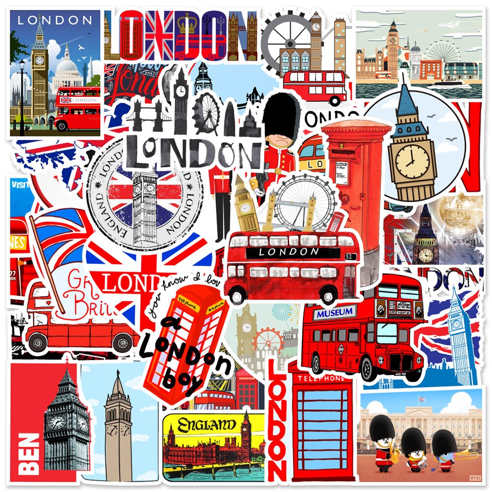 10/50Pcs Classic British Style London Bus Bullet P... – Vicedeal