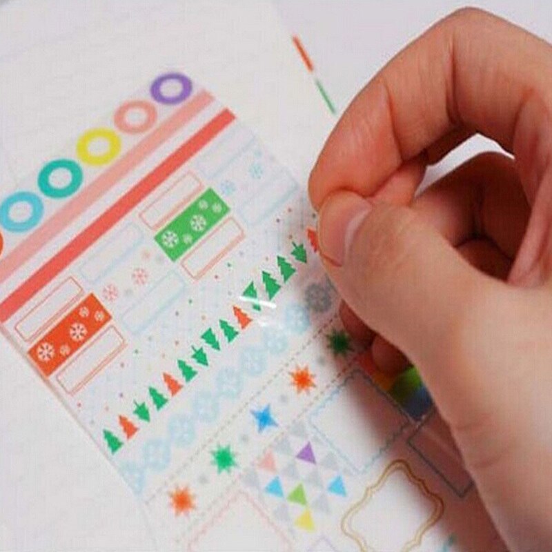 DINGHAN 6 Sheets Cartoon DIY Photo Sticker Calenda... – Vicedeal
