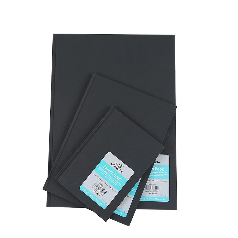 A4/A5sketchbook paper painting black Hard Copybook... – Vicedeal