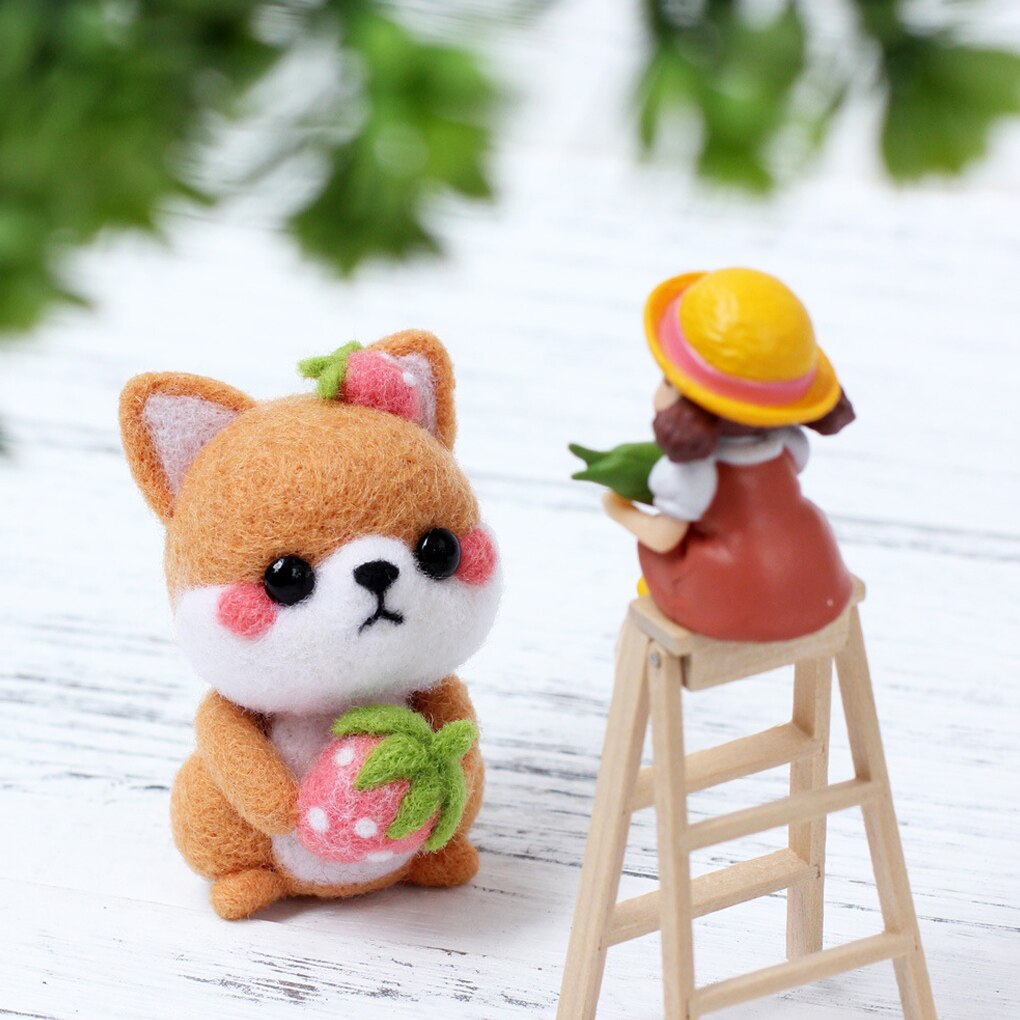 Handmade Pets Toy Doll Wool Felt Needle Poked Kitt... – Vicedeal
