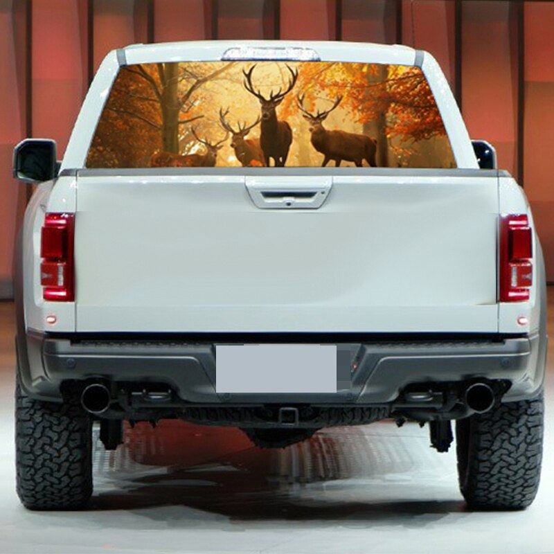 Elk Forest for Truck Jeep Suv Pickup 3D Rear Winds... – Grandado