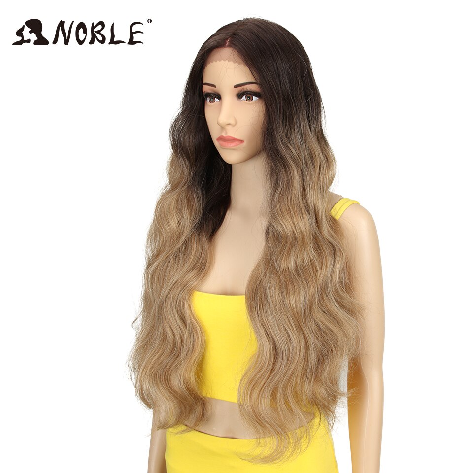 NOBLE Long Wavy Wigs for Black Women Synthetic Blo... – Grandado