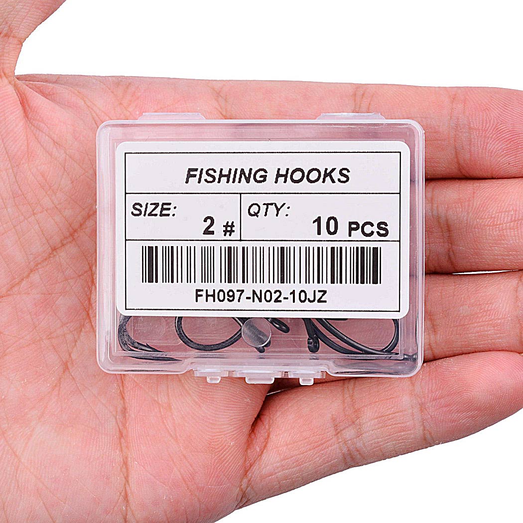 10PCS/ Box Carp Fishing Hook Teflon Coating Barbed... – Grandado