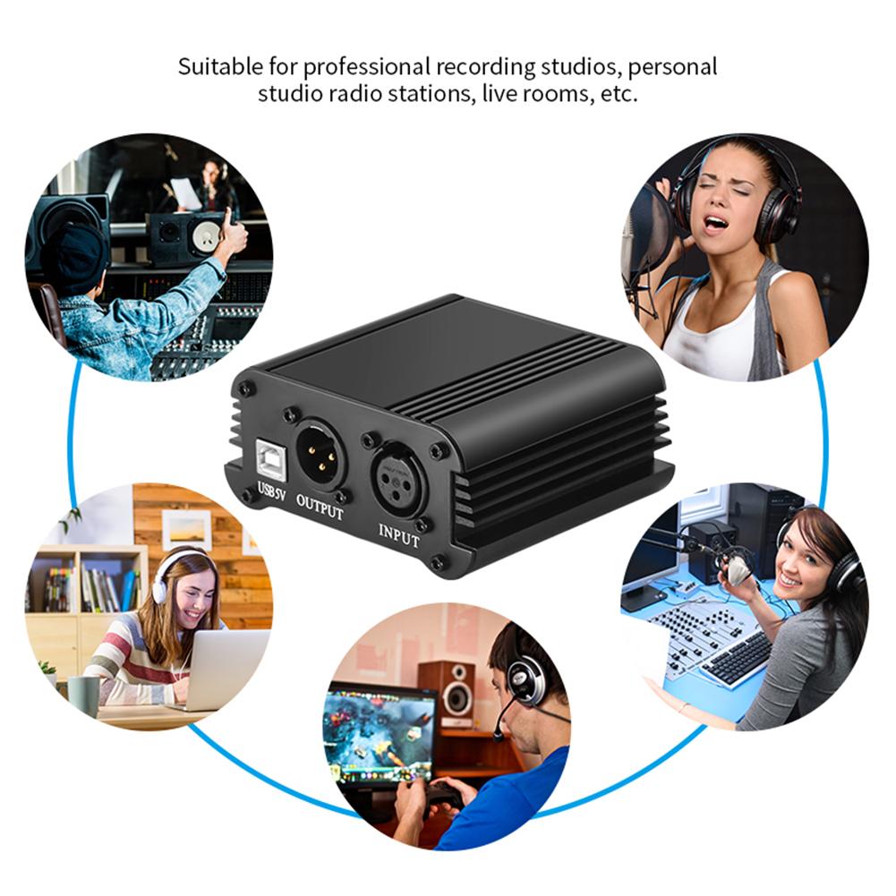 Phantom Power Supply DC 48V USB Balanced Power Ada... – Grandado