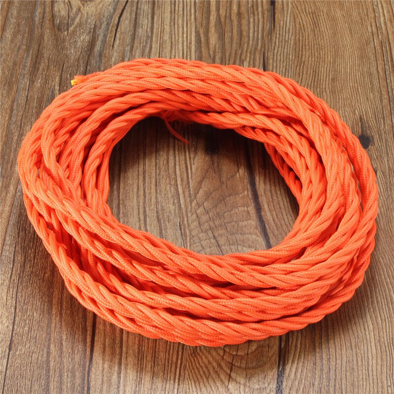 10m vintage braided wire textile cord braided cabl... – Grandado