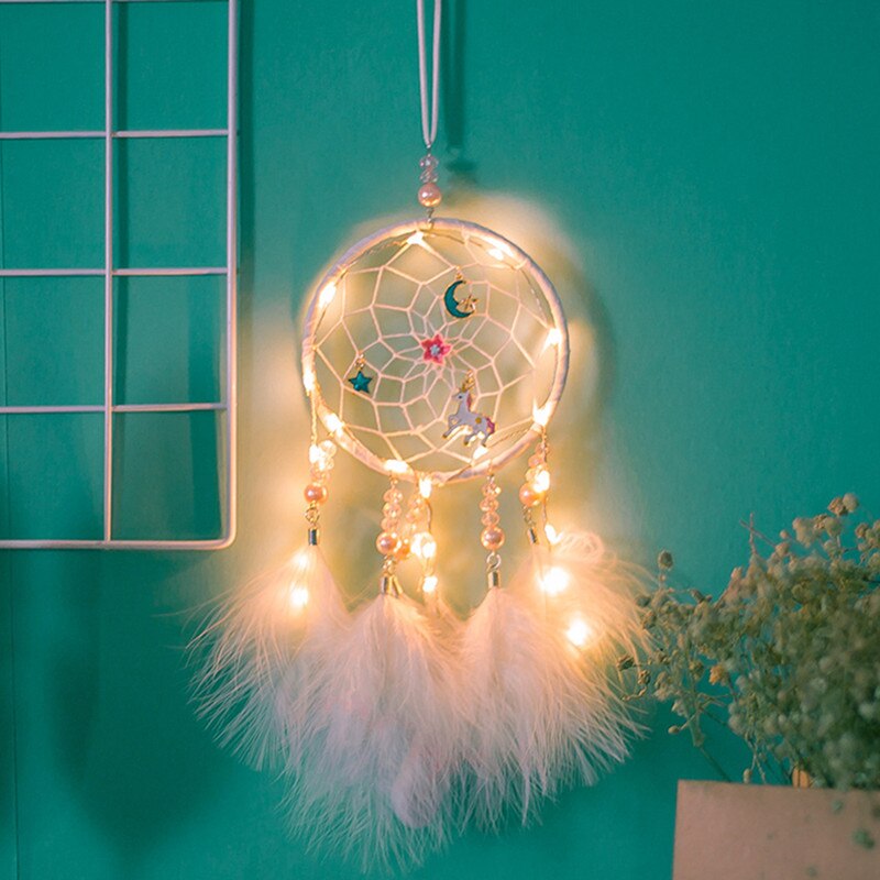 Nordic weiß traum catcher licht mädchen zimmer dek... – Vicedeal