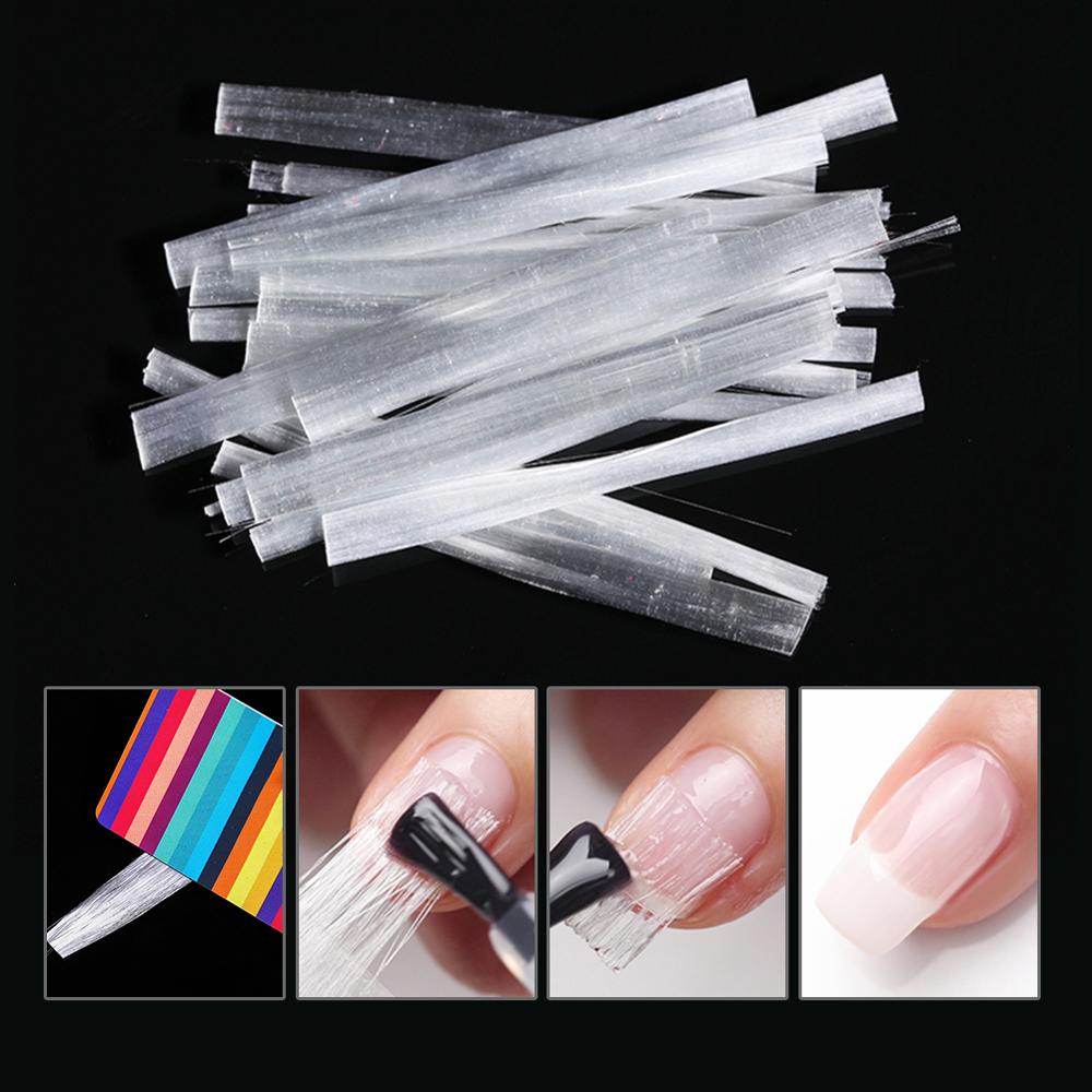 20*4cm/bag White Acrylic Nail Fiberglass 1/2/3 Nai... – Grandado