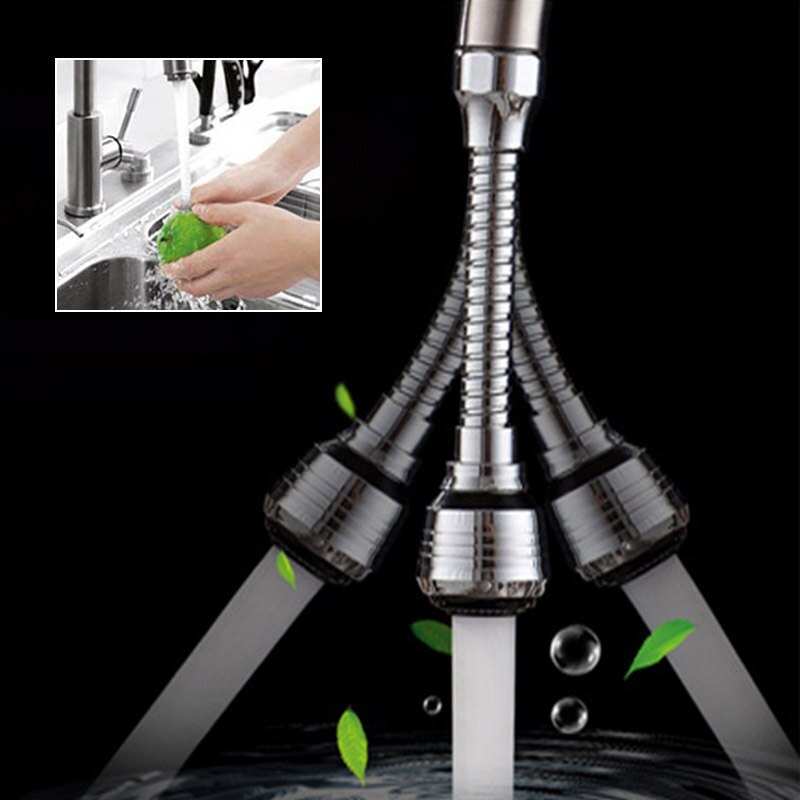360 Degree Adjustment Bathroom Extension Water Tap Kitchen Faucet ...