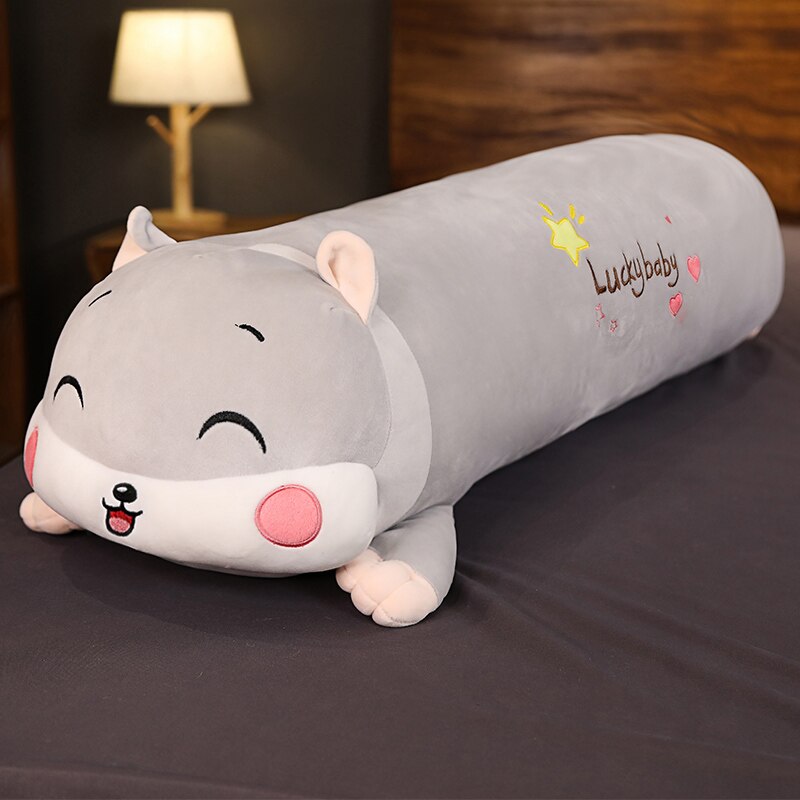Cute Hamster Long Pillow 80cm 1 Piece Plush Toys A... – Grandado
