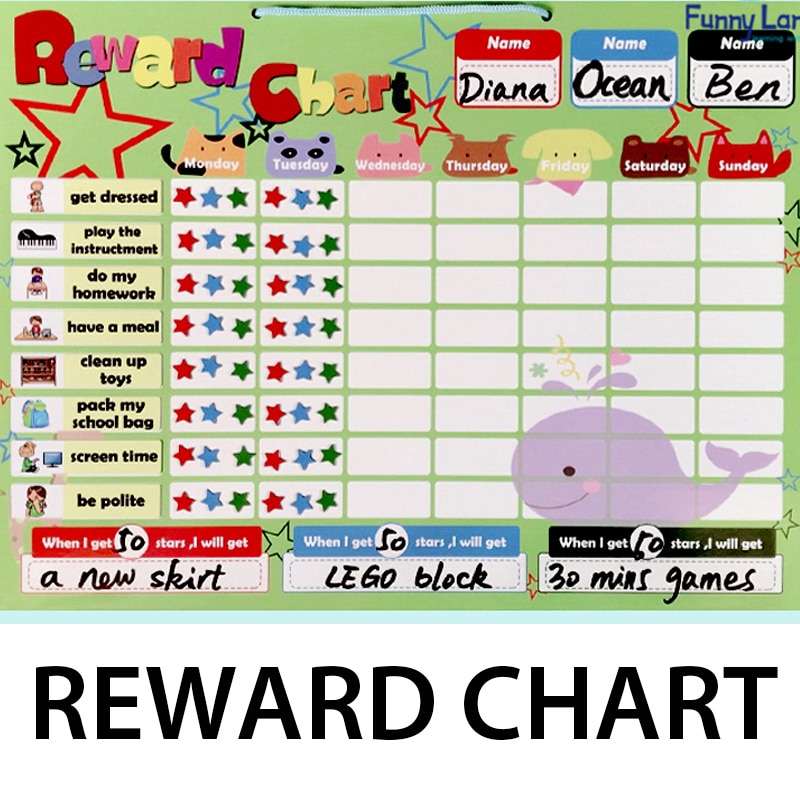 Reward Charts For Kids Reward Magnetic Sticker Edu... – Vicedeal