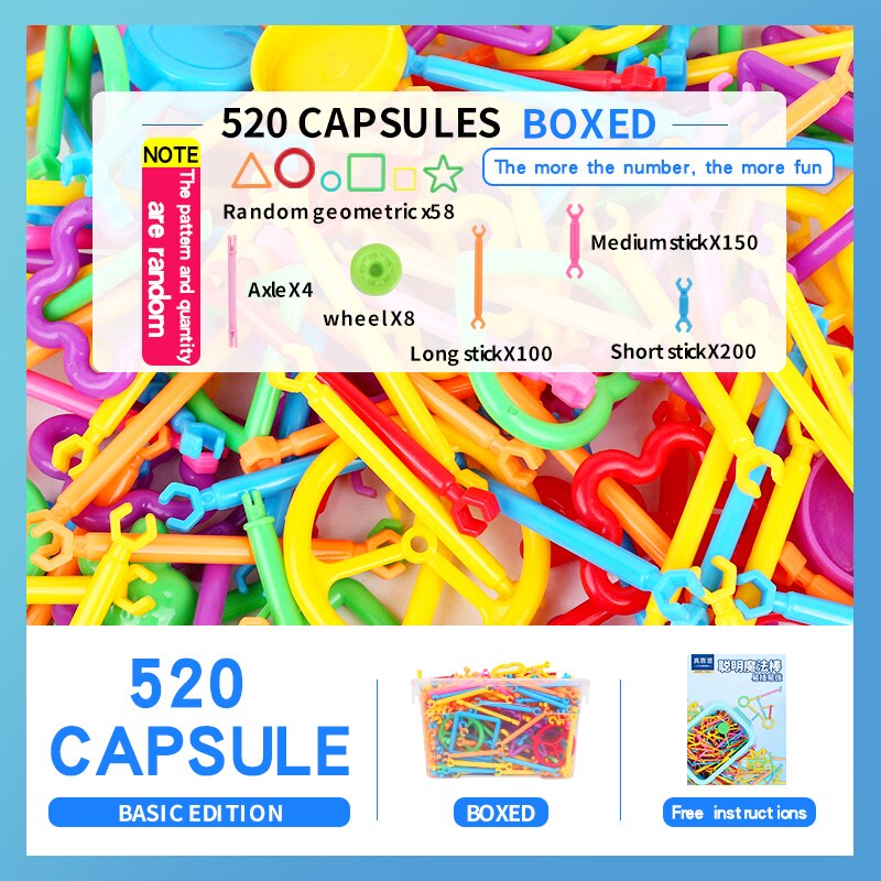 540Pcs Building Sets Bars Sticks Bouw Techniek Set... – Vicedeal