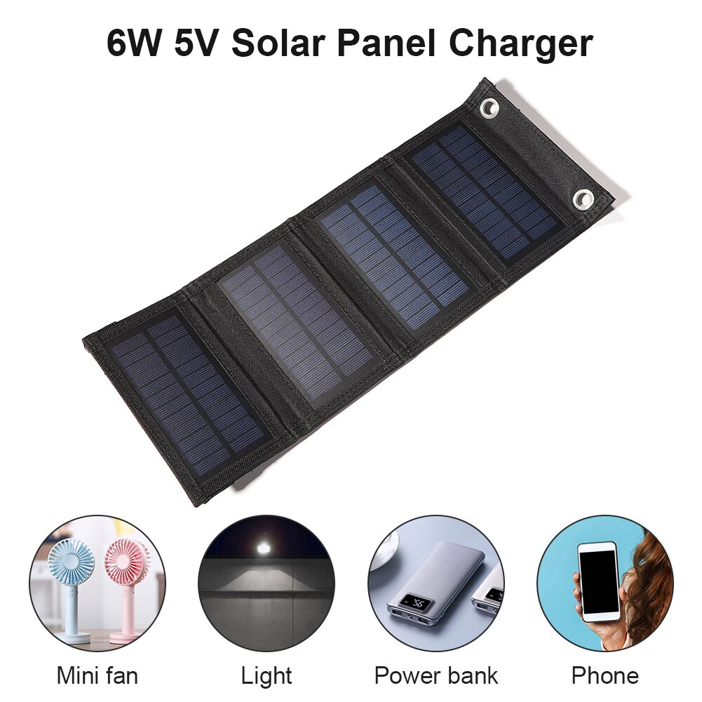 20W Foldable Solar Panel USB Solar Cells 5V Portab... – Grandado