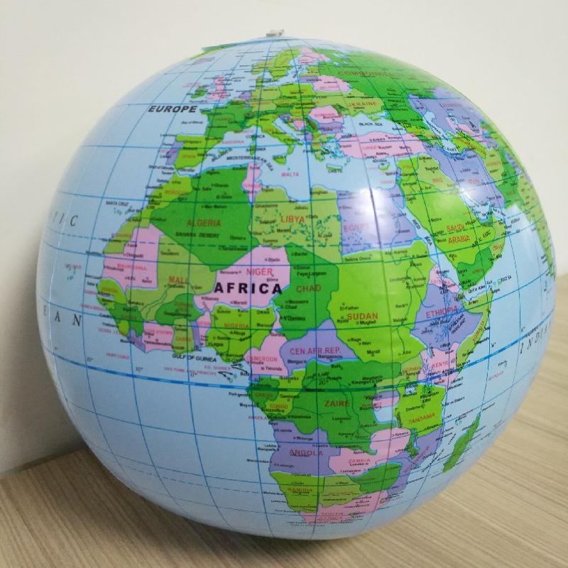 16Inch Inflatable Globe World Earth Ocean Map Ball... – Grandado