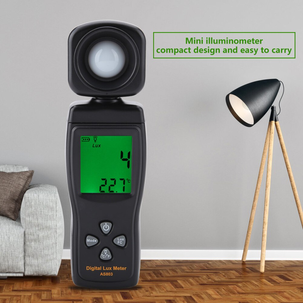 Handheld AS803 Luxmeter Digital Light Meter Lux Me... – Grandado