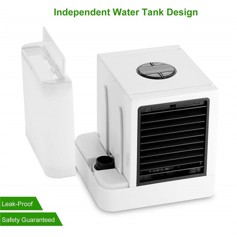 Mini Airco Luchtkoeler Fan 7 Kleuren Licht Usb Dra... – Grandado