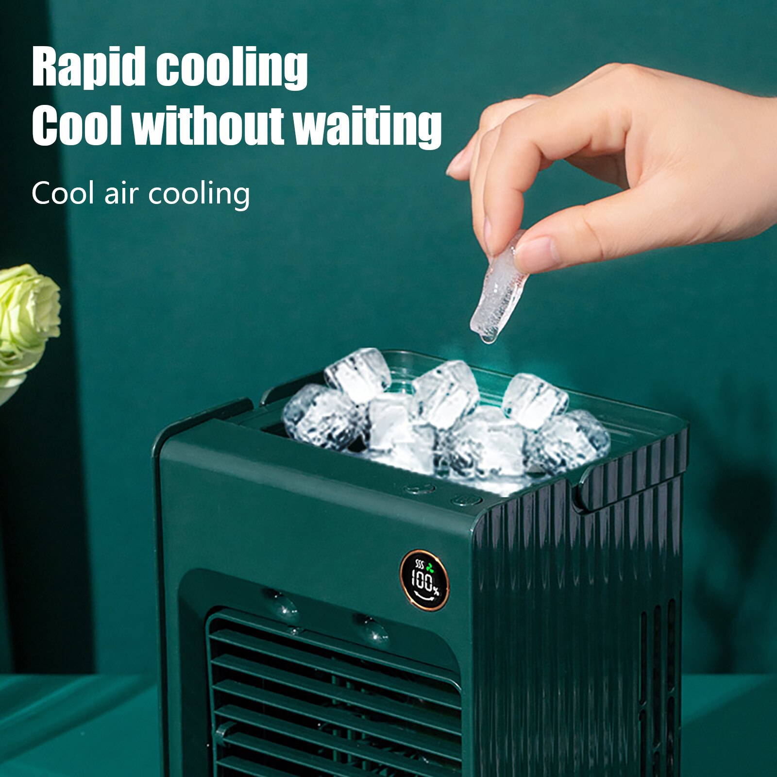 Air cooler fan mini desktop air conditioner with s... – Grandado
