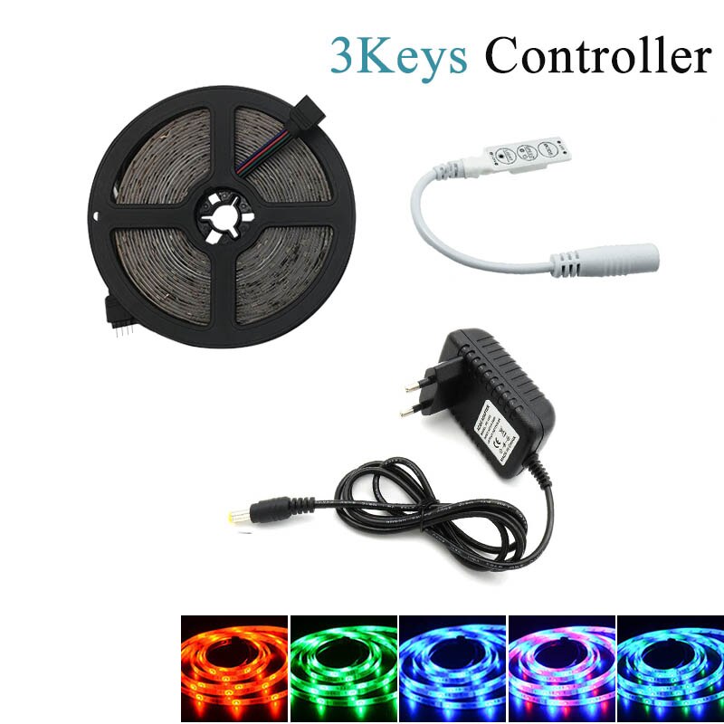 RGB LED Light Strip SMD 2835 5M Waterdichte RGB Ta... – Vicedeal