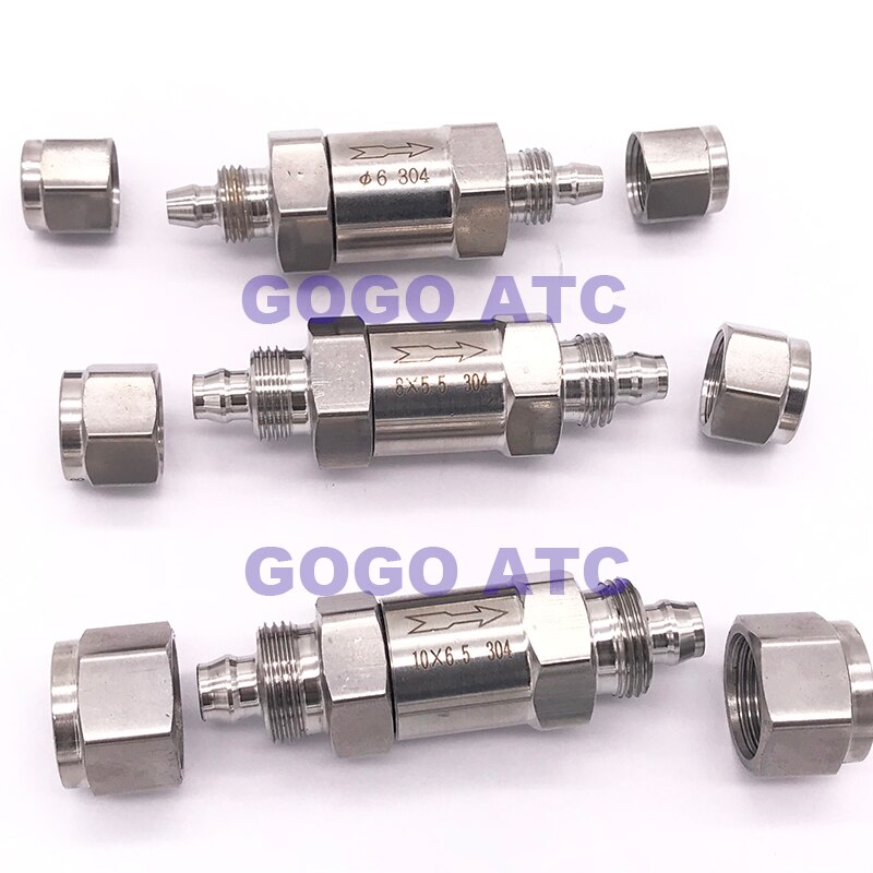Terugslagklep 4 6 8 10 12 mm PU buis slang rvs 304... – Vicedeal