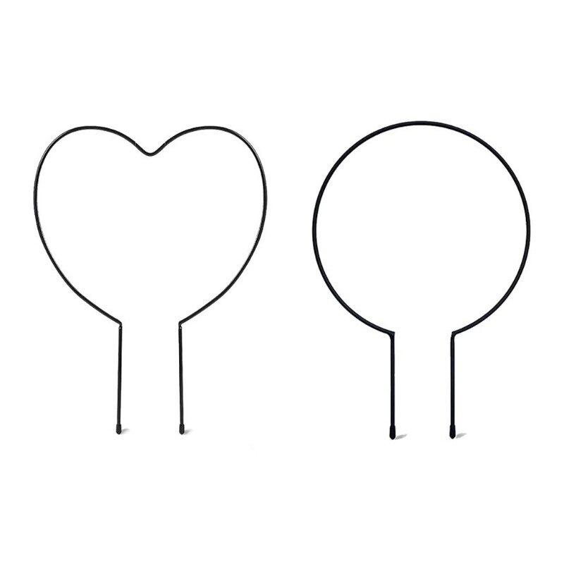 Metaal Ijzer Ronde Hartvormige Tuin Plant Onderste... – Vicedeal