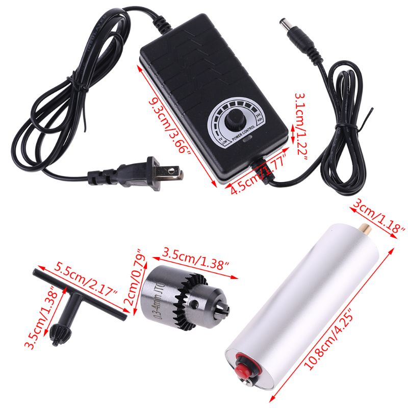 DC 3V-24V Mini Electric Hand Drill Rotary Tool 385... – Grandado