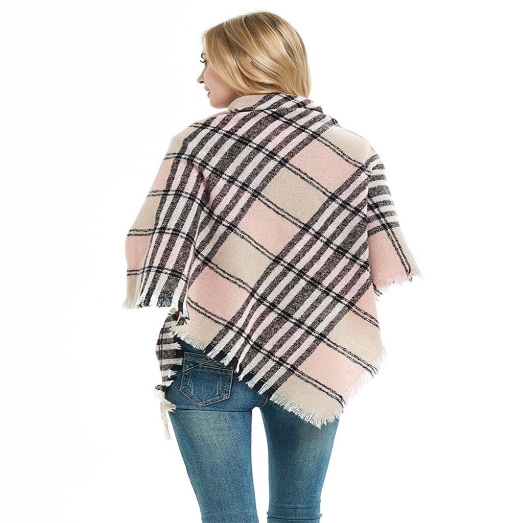 Women's Scarf Winter Large Scarf Contract Color Wr... – Grandado