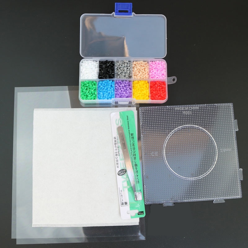 JINLETONG 2.6mm Hama beads set with 1Pc square pge... – Grandado