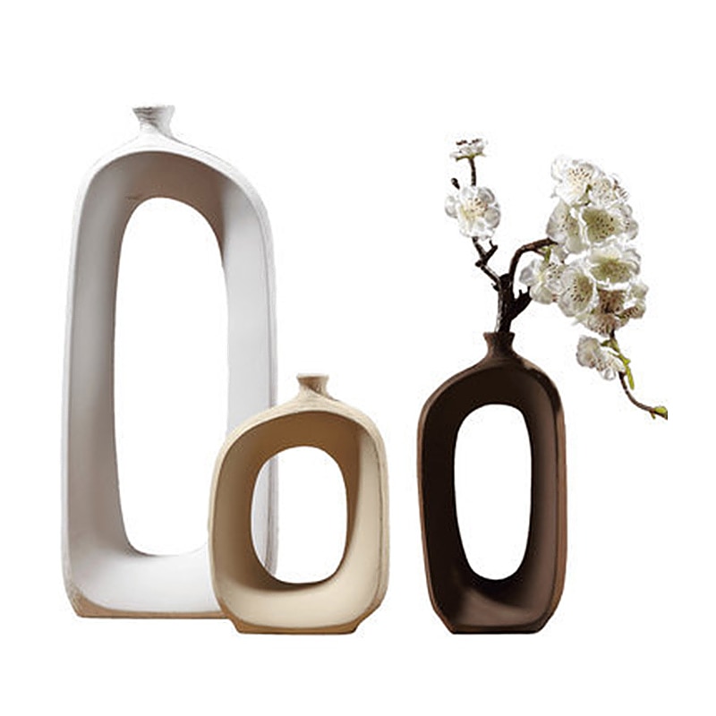 Nordisk stil keramisk vase ornamenter hjemmekontor... – Grandado