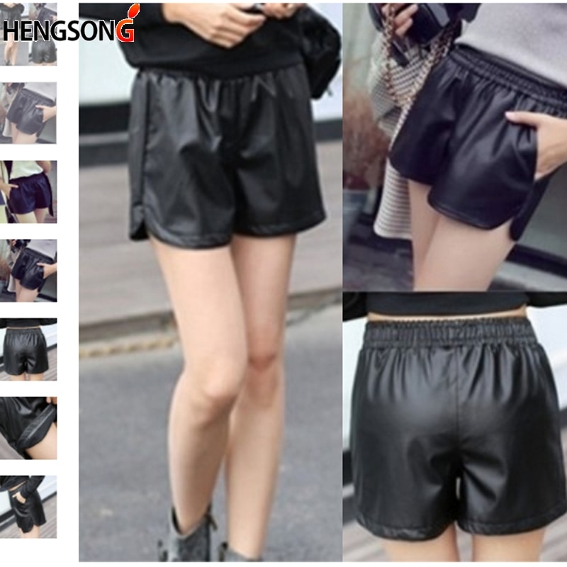 Woman Short Autumn Winter Wild PU Leather Shorts F... – Grandado