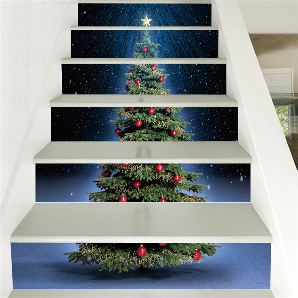 Christmas 3d Simulation Stair Sticker Waterproof W... – Vicedeal