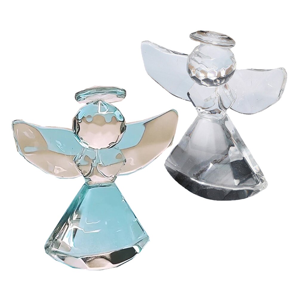 2Pcs Angel Housewarming Glass Angel Domestic Offic... – Grandado