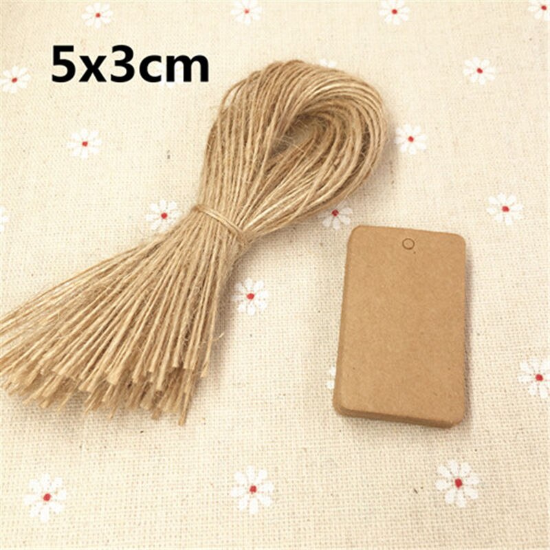 100Pcs/Lot Rectangle Square Shaped Hanging Kraft P... – Vicedeal