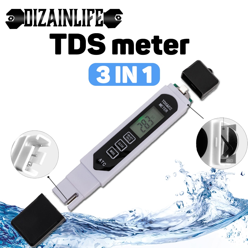 3 In 1 PH Meter Portable LCD Digital Ph Meter 0.01... – Vicedeal