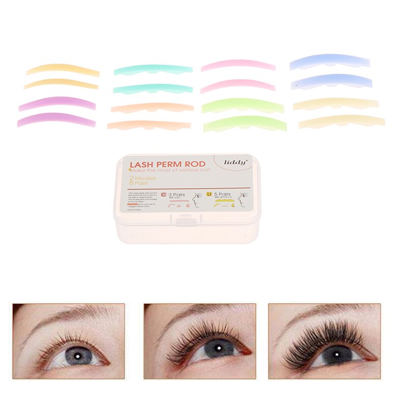 8 Pairs Silicone Eyelashes Curler Rods Lashes Lift... – Vicedeal