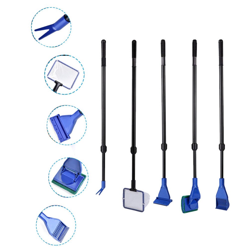 5Pcs Aquarium Clean Tools Multifunctional 5 In 1 G... – Grandado